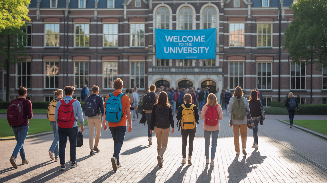 Navigating Netherlands University Campus During Orientation Week